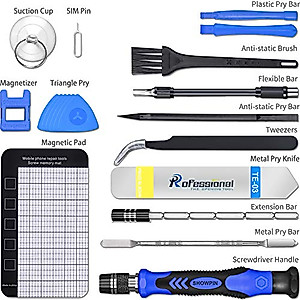 Precision Screwdriver Set, 140 in 1 Computer Repair kit With 120 Screwdriver Bits, Electronics Tool kit With Magnetic Repair Tool, Compatible for Laptop, PC, iPhone, MacBook, Xbox, Game Console Repair
