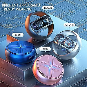 Wireless Earbuds Gaming Earbuds in Ear 5.3 Bluetooth Headphones Sport Ear Buds Bluetooth Earbuds Noise Cancelling Headphones Earphones Wireless Long Esports Cool Stuff Birthday Gifts (Blue)