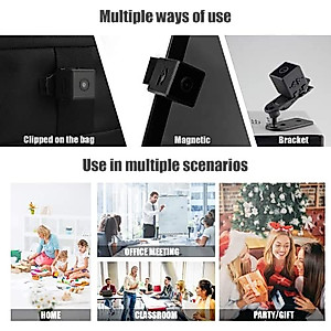 Mini Spy Camera Wireless Hidden Camera Portable Small Camera with Motion Detection and Night Vision Nanny Cam no WiFi Security Camera Pet Camera for Cat/Cop cam