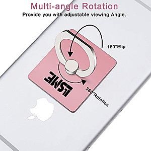 Cell Phone Finger Ring Stability Holder Stand, Phone Ring 360 Rotation Phone Ring Grip Finger Ring Stand Compatible with Almost of Phones