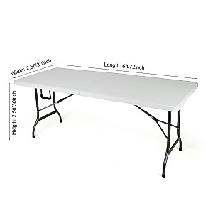 Gowinex 2 Pack 6FT Royal Blue Spandex Tablecloth Stretch Fitted Table Cover for Rectangular Table Event, Wedding, Banquet and Parties