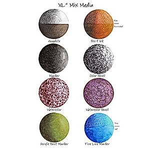 Canson XL Series Mix Paper Pad, Heavyweight, Fine Texture, Heavy Sizing for Wet and Dry Media, Side Wire Bound, 98 Pound, 14 x 17 in, 60 Sheets, 14"X17", 0