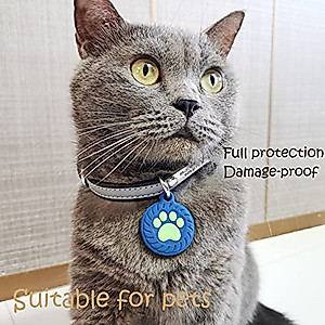 OwXiX Apple AirTag Cases Airtag Keychain Holder for Dog/Cat,Anti-Scratch Skin Cover&Water Resistant Silicone Protective Case for AirTag GPS Tracking with Keychain(2 Pack)