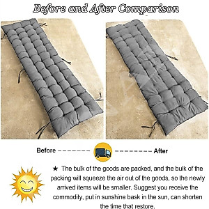 JACOJE Lounge Chair Cushions Chaise Lounger Cushion Soft Sofa Mat Long Bench Cushion for Outdoor Furniture, Indoor Outdoor Recliner Chair Cushion(#2,53x53cm/20.8x20.8in)