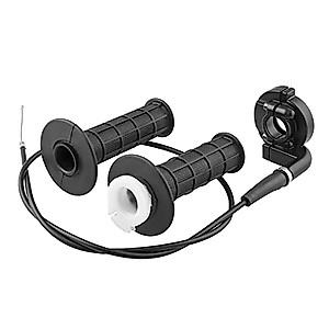 Throttle Handle Grip Cable, 47Inches Fuel Seat Handle Throttle Cable Throttle Housing Clamp for 50-250CC Motocross ATV Accessories