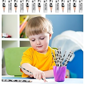 AUAUY Football Pencils Soccer Pencils 12 PCS Football Theme Wooden Pencils with Eraser Unsharpened Wooden Pencils Suitable for Home School Sports Stationery Gifts, Office Supplies