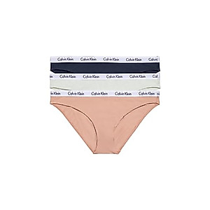 Carousel Logo Cotton Stretch Bikini Panties, 3 Pack