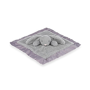 Apricot Lamb Stuffed Animals Gray Bunny Rabbit Security Blanket Infant Snuggler Plush Baby Lovey(Gray Bunny, 13 Inches)