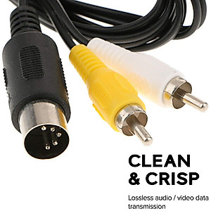 Wiresmith Standard RCA AV Composite Cable for Sega Genesis Model 1 Original