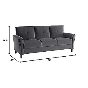 Lexicon Brinkley Living Room Sofa, Gray