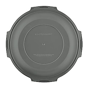 Rachael Ray Leak-Proof Nestable Container Food Storage Bin Set, 10-Piece, Clear with Gray Lids