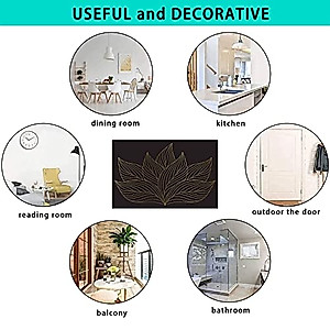 FYMUROL Red Flamboyant Area Rugs, Black Stripe Decorative Rugs, Washable Bedroom Rugs with Non-Slip Backing Large Area Soft for Boys Girls Living Room Entrance Corridor Kids Room Office-5ft×7ft