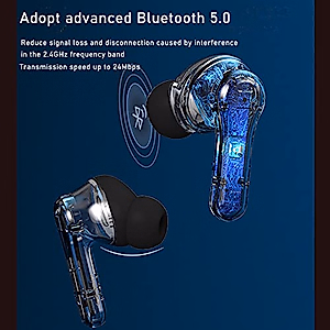 Loluka Wireless Head Phones Earbuds Bluetooth with Noise Cancelling True Earphones for Android Ear Buds Built in Microphones with Charging Case in-Ear Stereo HiFi Earphones for Android