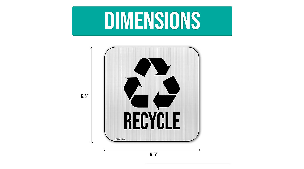 Recycle Stickers for Easy Trash & Recycling Sorting