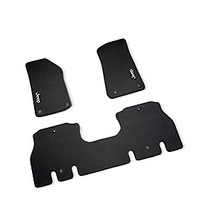Mopar 82215201AC Premium Carpet Floor Mats Jeep Wrangler Four Door JL Models
