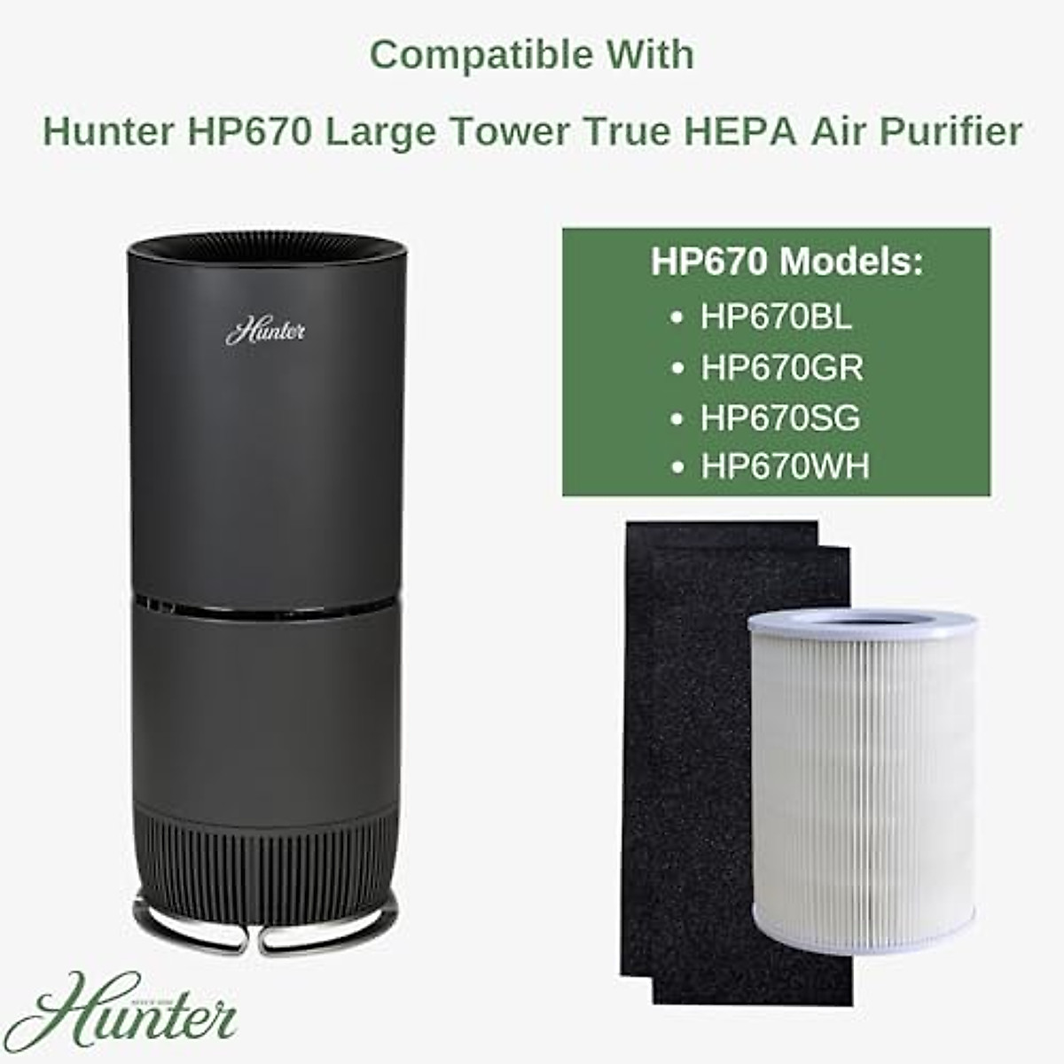 Hunter Fan H-HF670-VP Replacement Value Pack for HP670 Tower Purifier