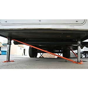 SteadyFast Stabilizer for 5th Wheels, Travel, and Camper Trailers Without Auto Leveling - 2 Foot Plates- Item A