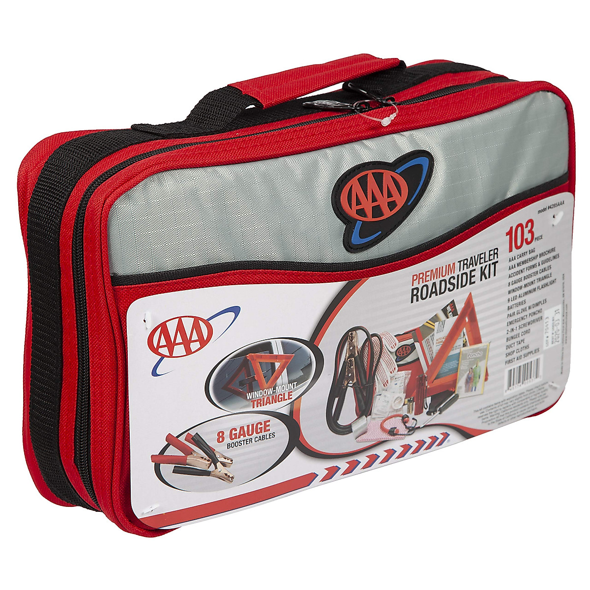 Lifeline 4285AAA AAA Approved Roadside Kit, Emergency Traveler Kit (103 Pieces)