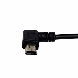 Mini USB to RS232 Serial Adapter, Dafensoy Right Turn Mini USB 5 Pin Male to DB9 Pin Female Serial Converter Cable, for Various Serial Devices and USB Mini Port Black 1.8M/6Feet