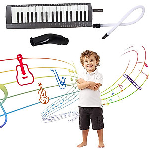 Melodica Tube, 53cm Length 16mm Dia Plastic Flexible Melodica Pianica Tube Mouthpiece with a Mouthpiece for Musical Instrument Organ Harmonica