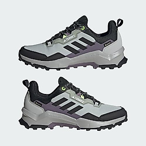 adidas Women's Terrex AX4 Gore-Tex Sneaker, Wonder Silver/Core Black/Grey, 9
