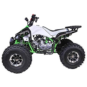 X-PRO 125cc ATV 4 Wheeler ATV Quad Youth ATVs Quads 125cc ATVs with Big 18/19" Aluminum Wheels(Green)