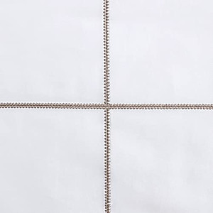 Vera Wang- Queen Duvet Cover Set, Reversible Cotton Bedding Set with Matching Shams, Designer Home Décor (Zig Zag White/Beige, Queen)