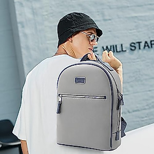 LAPOLAR Laptop Backpack, 15.6 inch Business Travel Backpack for Men Women, Professional Computer Bag Work Casual Backpack (Grey)