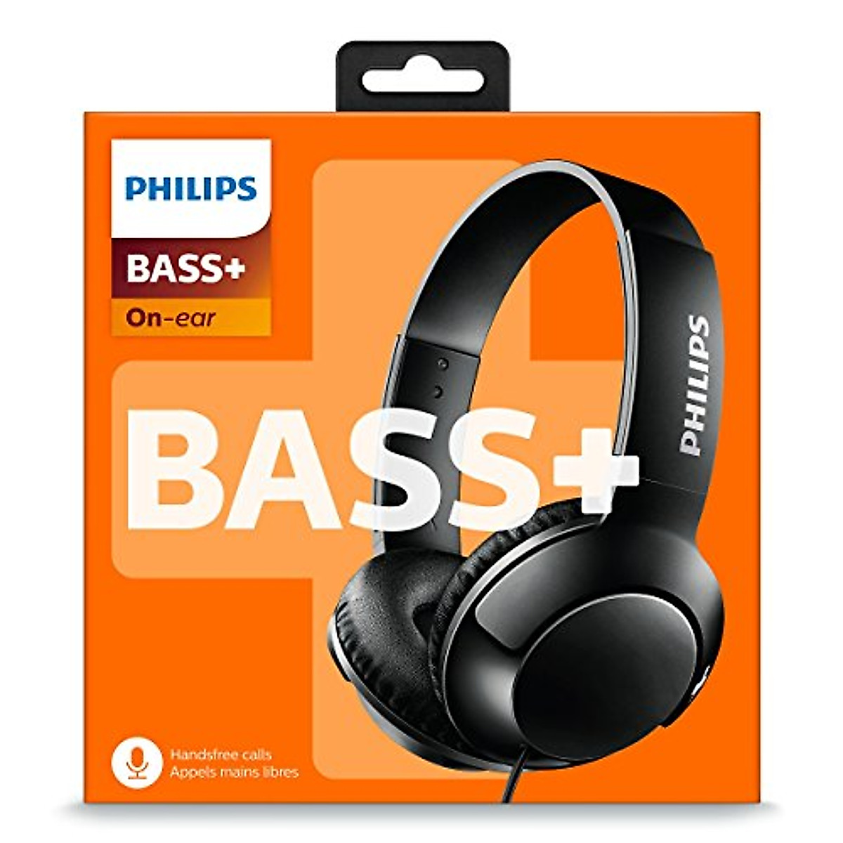 Philips BASS+ On Ear Headphones with Mic - Black (SHL3075BK/27)