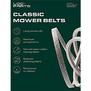 UDC Parts Mower Deck Belt 754-04045 / Kevlar Cord / 109.00 inches/for MTD Cub Cadet Toro 954-04045 112-5800