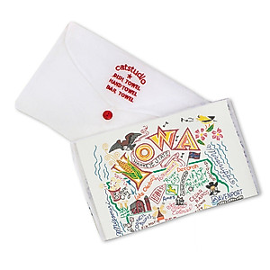 Catstudio Iowa Dish Towel - U.S. State Souvenir Kitchen and Hand Towel with Original Artwork - Perfect Tea Towel for Iowa Lovers, Travel Souvenir