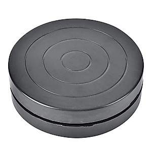 Turntable, 11.5 17.8cm Hand Made Craft Clay Plastic Turntable Ceramic Pottery Sculpture Tool Black Direct Drive Turntable(Diameter 11.5)
