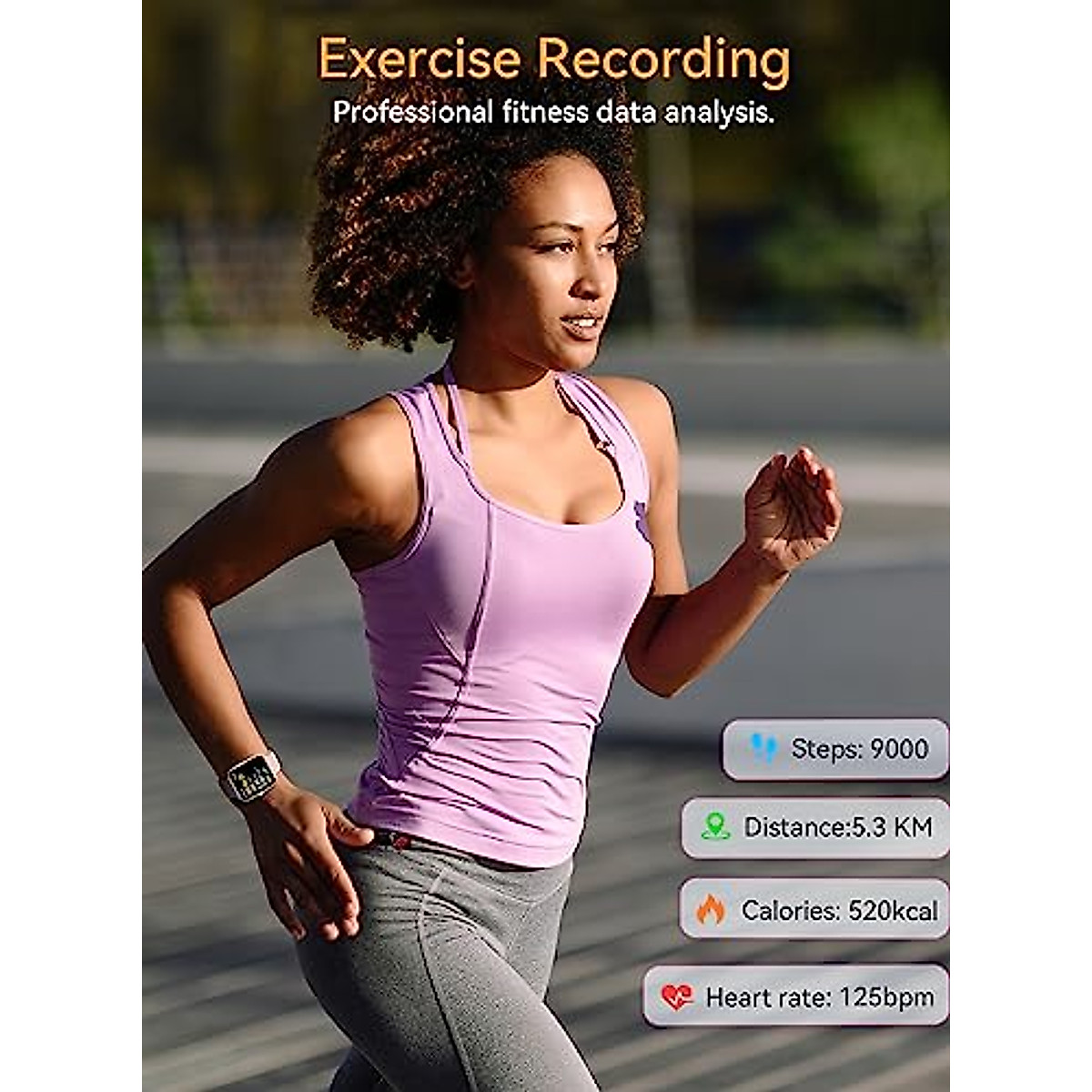 Quican Smart Watch for Women, Health Fitness Watch iPhone Android Compatible, Activity Tracker with Heart Rate/Sleep Monitor/Step Calorie Counter/1.95'' Screen, 100 Sports, IP68 Waterproof Watch