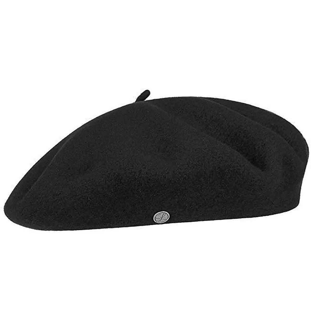 Laulhere Classiques Authentique Traditional French Wool Beret, Noir (Black)
