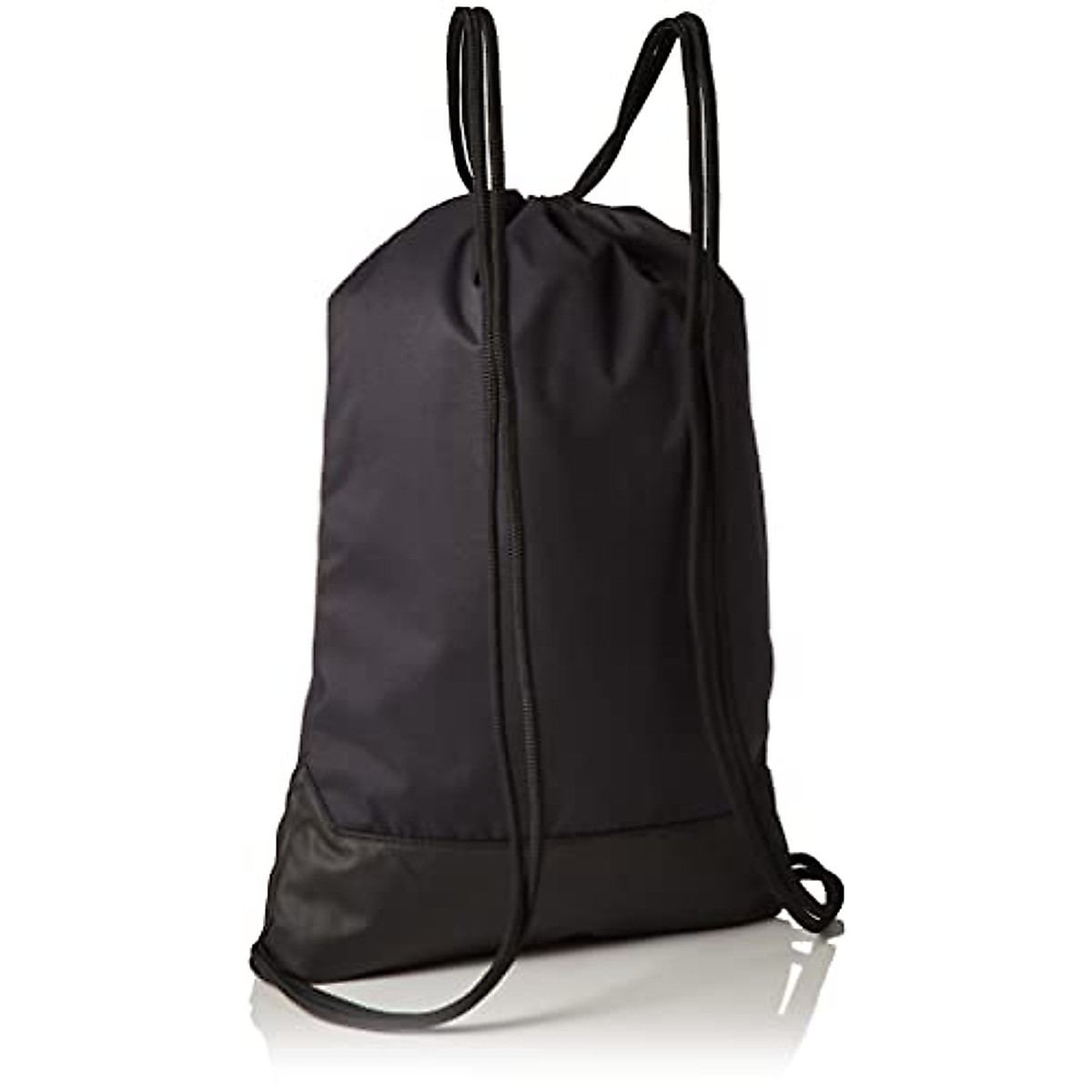 Nike Brasilia Training Gymsack, Drawstring Backpack with Zipper Pocket and Reinforced Bottom, Black/Black/White