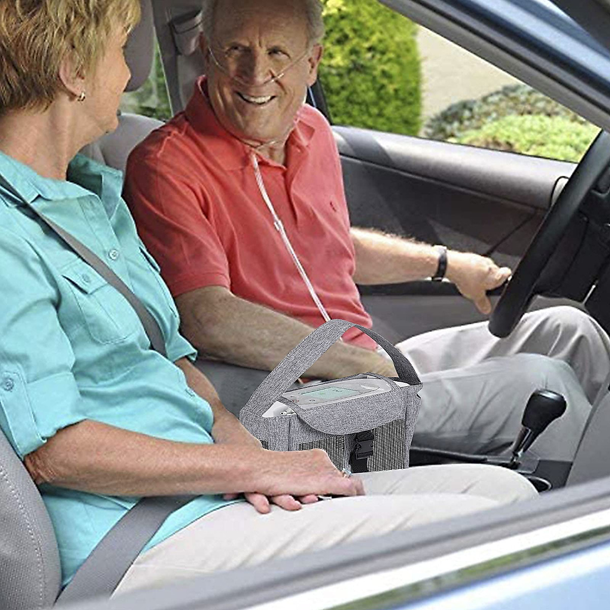 Yxmeiguo Lightweight Portable Oxygen Concentrator Backpack for G3 Unit, Breathable & Comfortable POC Carrying Bag with Mesh Panels, Water Resistant Oxygen Backpack (GRAY)