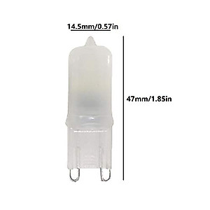 Lxcom Lighting G9 LED Dimmable Bulb 1W LED Corn Light Bulbs 10W Equivalent Warm White 3000K G9 Bi-Pin Base LED Halogen Replacement Bulbs, AC 120V(10 Pack)