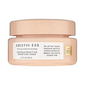 Kristin Ess Hair Strand Strengthening Reconstructive Moisture Mask, Deep Conditioning Hair Treatment for Dry Damaged Hair, Sulfate and Paraben Free, Color + Keratin Safe, 6.7 fl. oz. (Pack of 3)