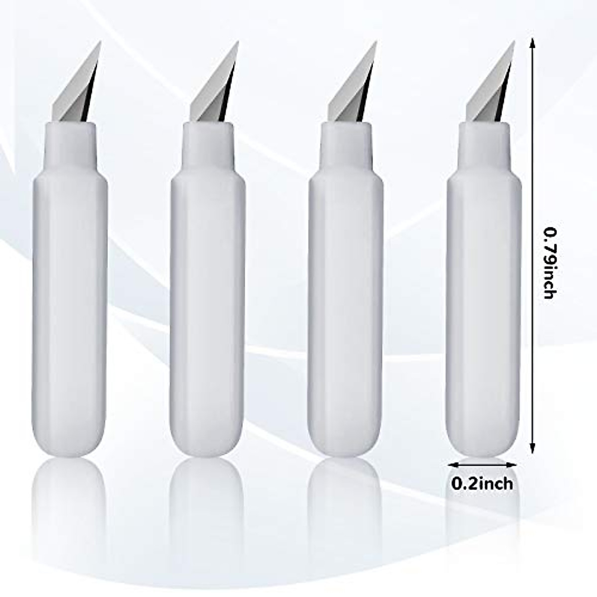 5 Pieces 360 Degree Swivel Craft Knife Rotating Replacement Blade Circle Cutting Knife Tool with Box for Vinyl Paper Foam Crafts