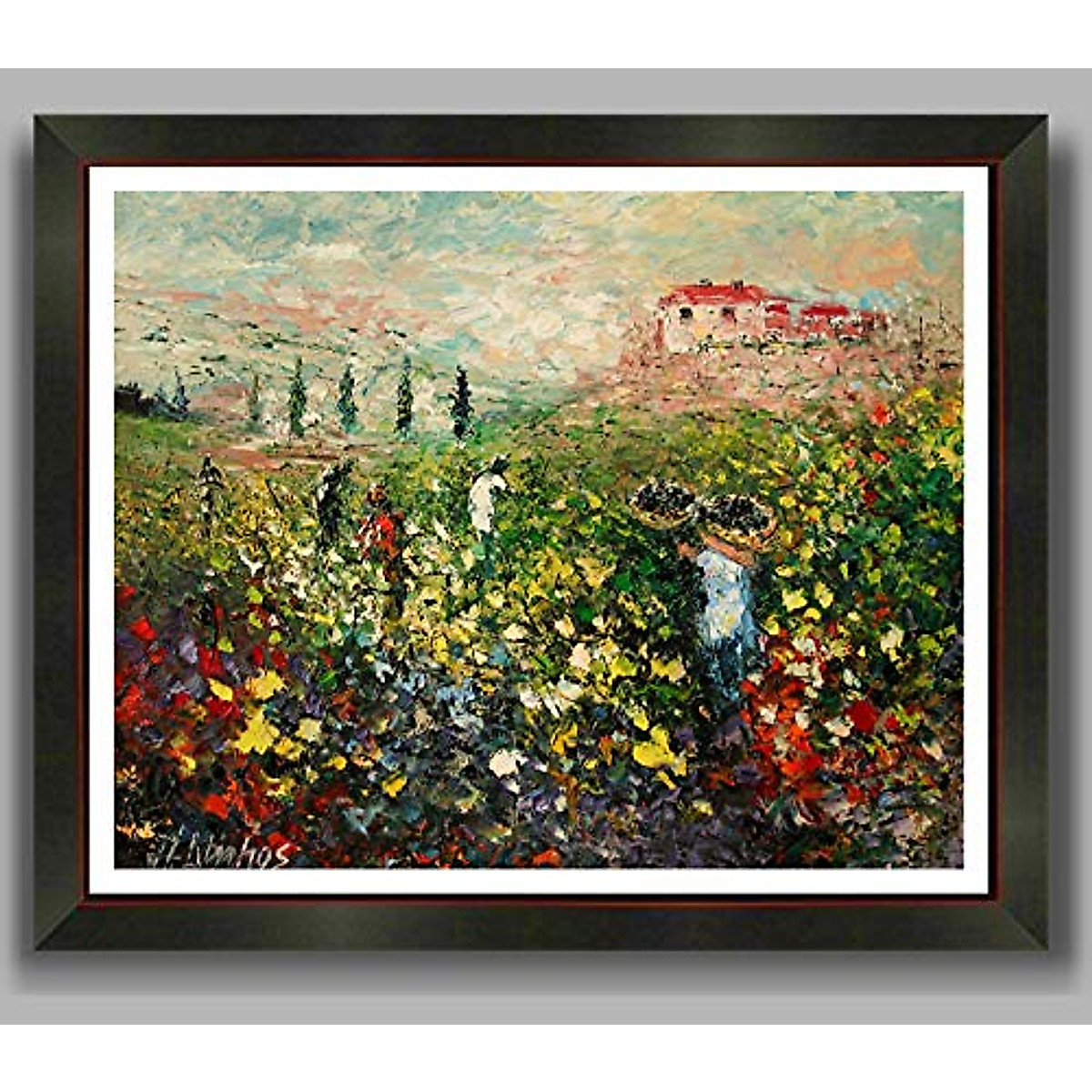 SOLD Time for Harvest, Tuscany Italy Vineyard By Internationally Renown Painter Andre Dluhos