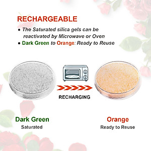 Fonday 6LBS(2.72Kg) Silica Gel Flower Drying Crystals Fine Crystals Small Beads<1mm Color Indicating Reusable