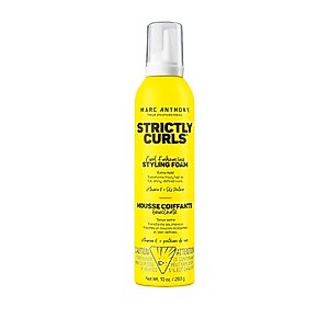 Marc Anthony Strictly Curl Enhancing Styling Foam , Extra Hold - Vitamin E & Silk Proteins Transforms Frizzy Hair to Full , Shiny , Defined Curls - Sulfate-Free Anti-Frizz Mousse Product
