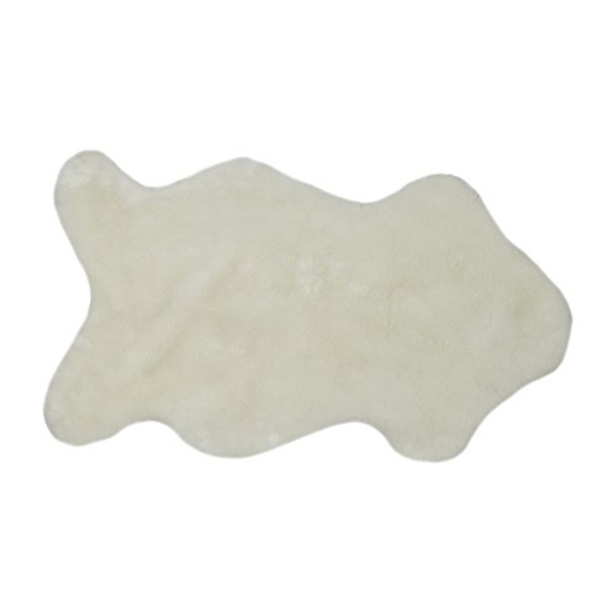 Nouvelle Legende Faux Fur Sheepskin Rug Soft and Stylish Luxury Single (20 in. X 36 in.) - White