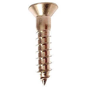 Solid Brass Screws Wood Screws Woodworking Clamps Pocket Hole Screws Fat Wood Drywall Screws Flat Head Cut So Deep Deck Screws #6 X 1-1/2'' (25 Pcs) Super-Deals-Shop