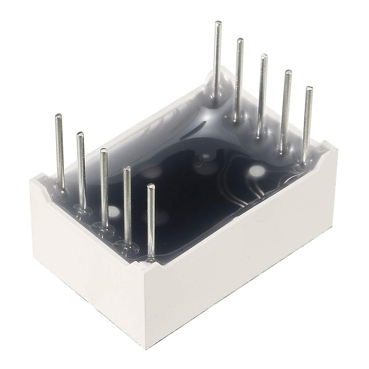 uxcell Common Anode 10 Pin 1 Bit 7 Segment Display 0.75 x 0.5 x 0.31 Inch 0.5" Red LED Display Digital Tube 10pcs