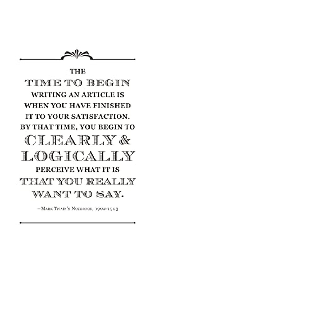 The Mark Twain Signature Notebook: An Inspiring Notebook for Curious Minds (1) (The Signature Notebook Series)