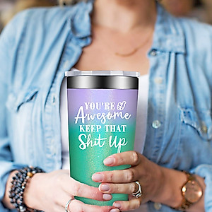 BIRGILT Thank You Gifts, Inspirational Gifts for Women - Funny Birthday, Graduation, Mothers Day, Congratulations, Encouragement Gifts for Women, Coworker, Friend, Mom, Sister, Daughter- 20oz Tumbler