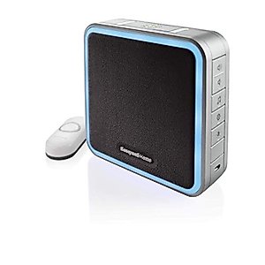 Honeywell Home RDWL917AX2000/E Doorbell Portable Wireless Doorbell & Push Button-9 Series, Blue