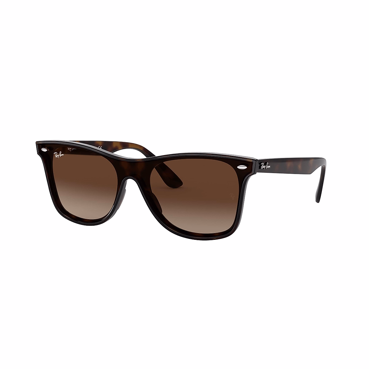 Ray-Ban Rb4440n Blaze Wayfarer Square Sunglasses, Light Havana/Brown Gradient Dark Brown, 41 mm