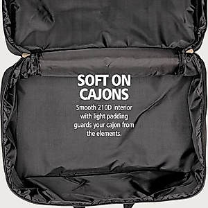 Meinl Percussion Gig Cajon Box Drum Bag — Standard Size — Heavy Duty Nylon Exterior and Carrying Grip, 2-Year Warranty (MSTCJB)